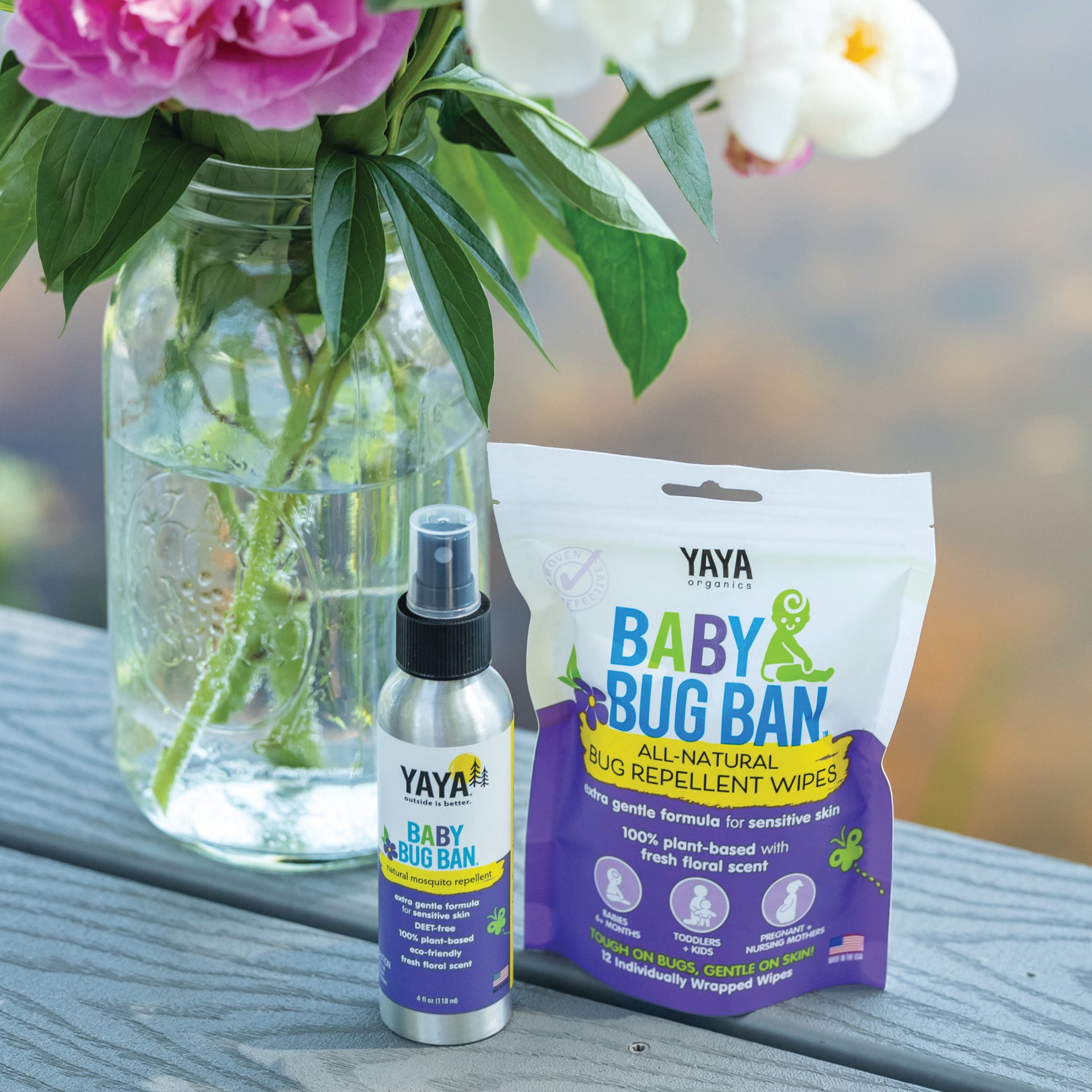 BABY BUG BAN, the Natural Bug Repellent Spray + Wipes Bundle for Kids ...
