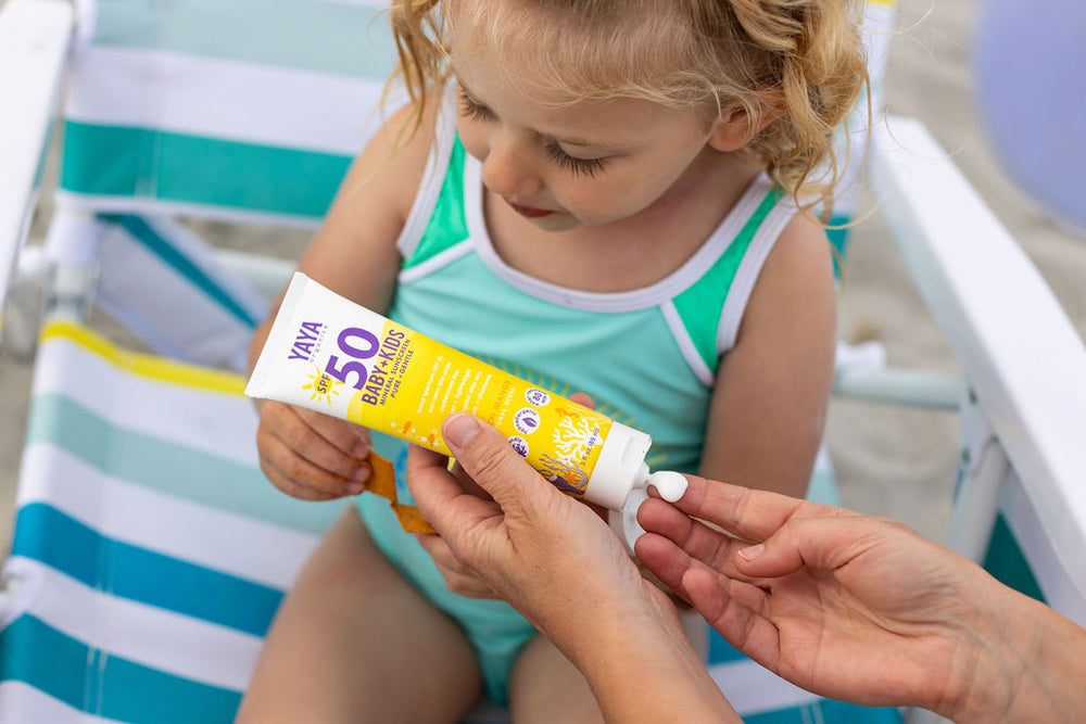 SPF 50 Baby + Kids Mineral Sunscreen – YAYA Organics