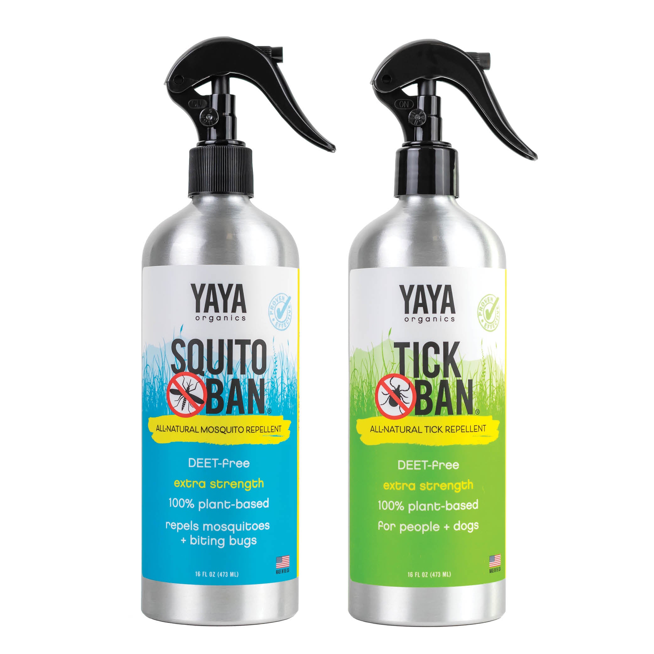 Natural Bug and Insect Repellents Duo Pack - 16 oz - YAYA Organics